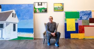 Artist Mitchell Johnson's paintings on display in downtown Menlo Park ...