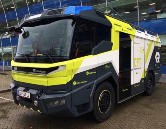 View new Electric Rosenbauer Concept Fire Truck on Dec. 12 at Fire Station 6 - InMenlo