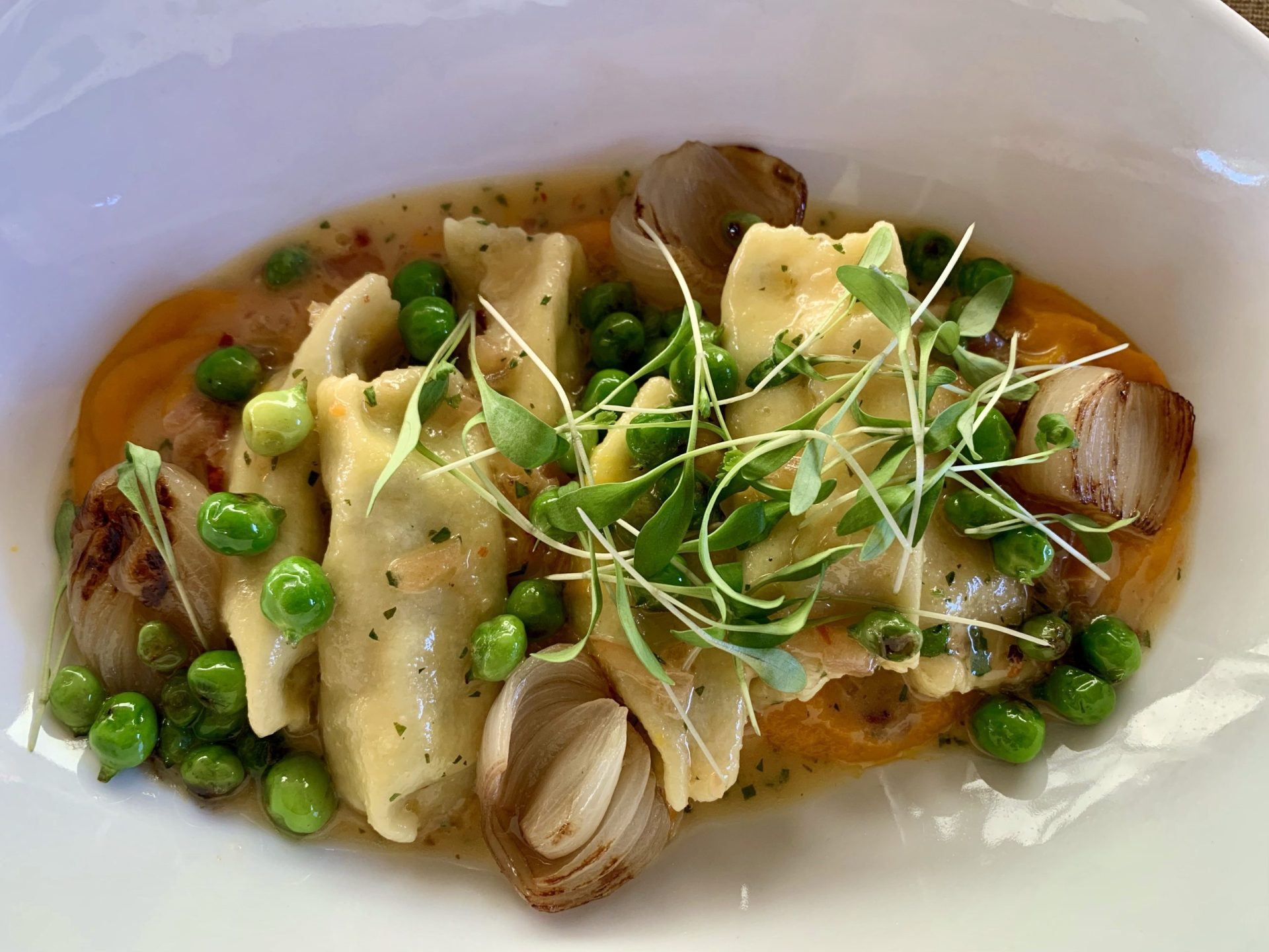 Spotted: Fabulous pasta pillows at Flea Street - InMenlo