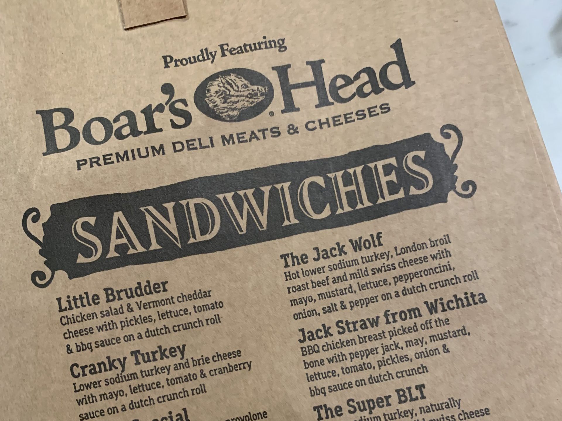 Spotted: Jack Wolf sandwich at Willows Market - InMenlo