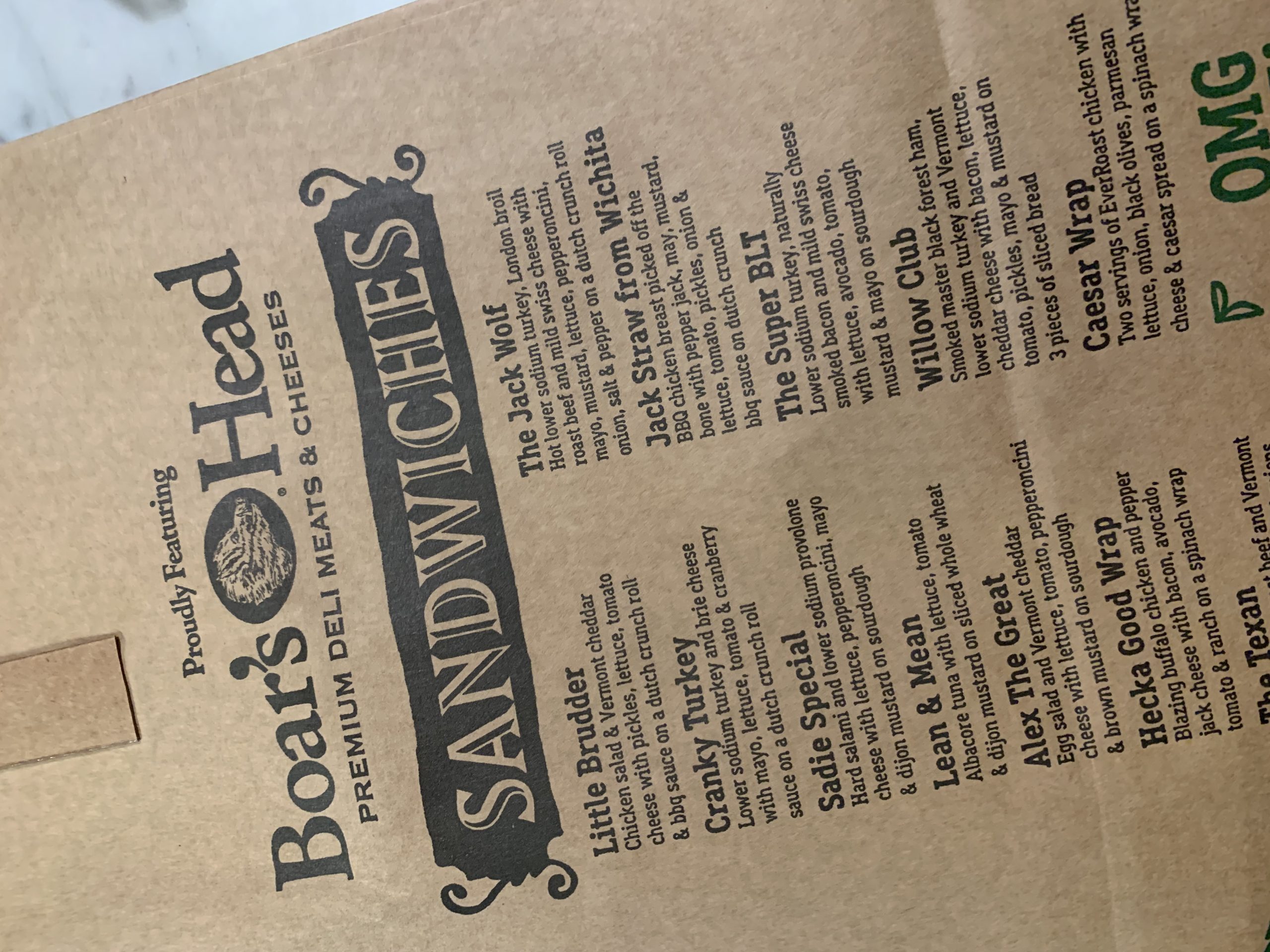 Spotted: Jack Wolf sandwich at Willows Market - InMenlo