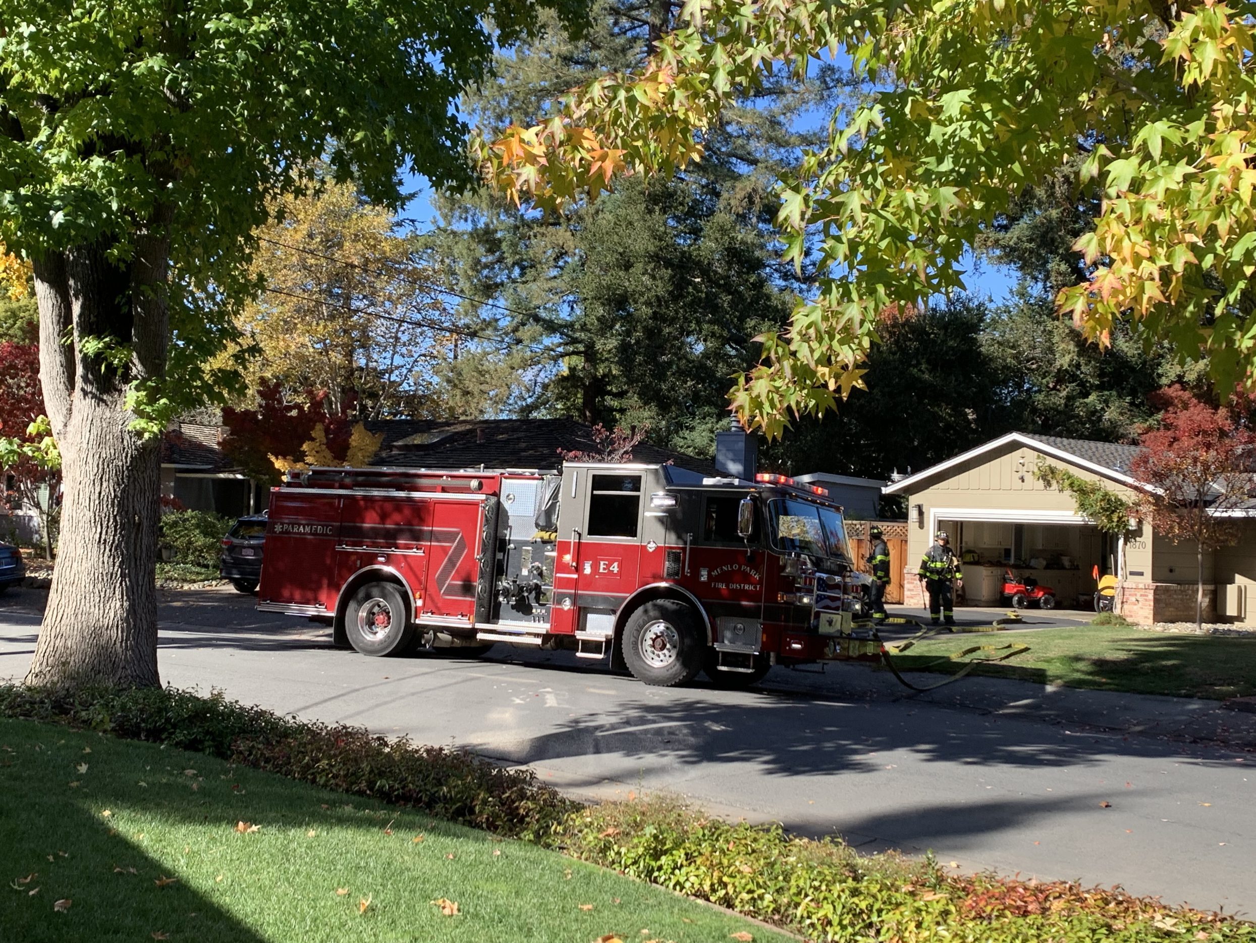 Spotted: Menlo Fire at scene of gas leak - InMenlo