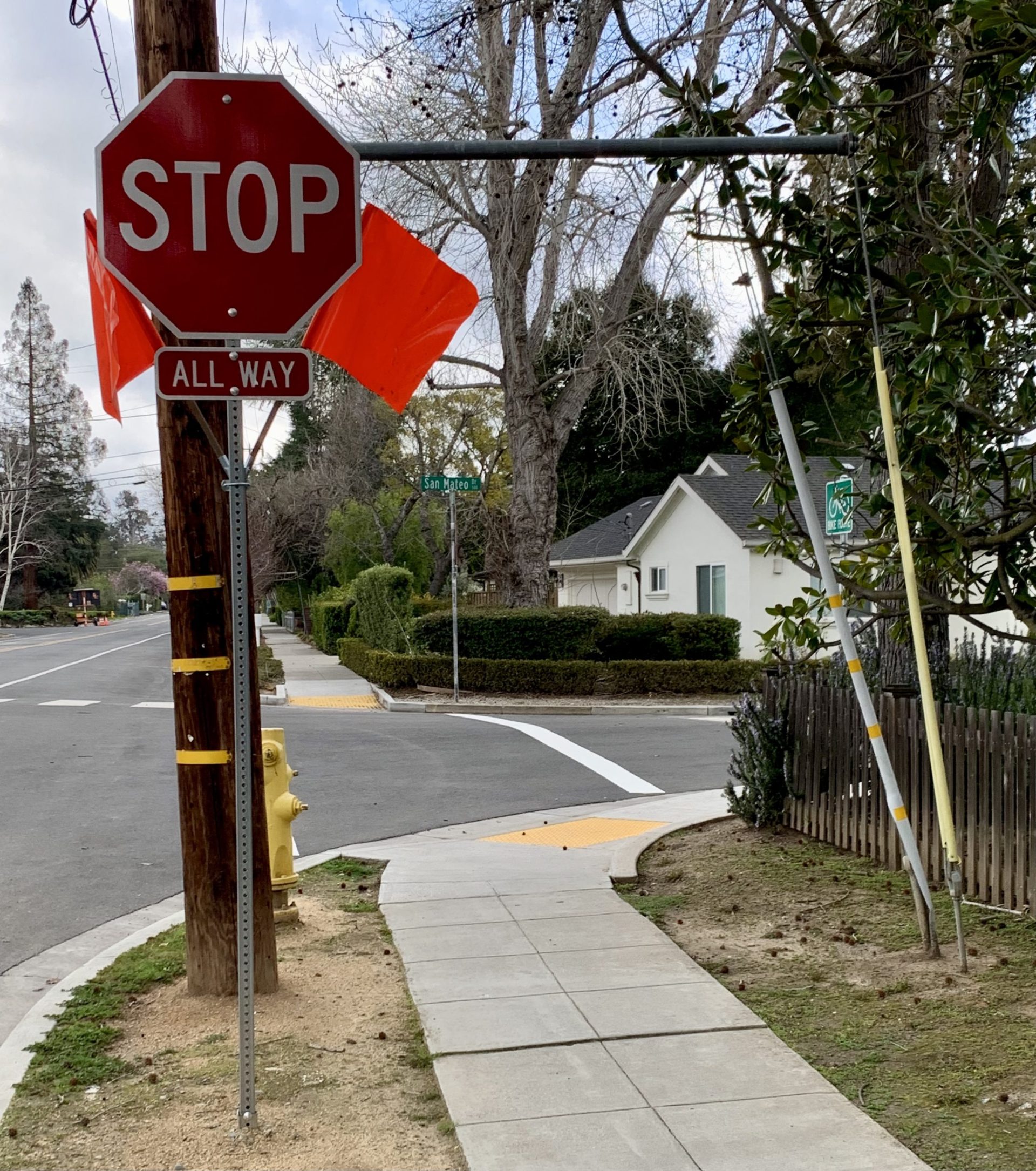 New all-way stops being installed at several locations in Menlo Park ...