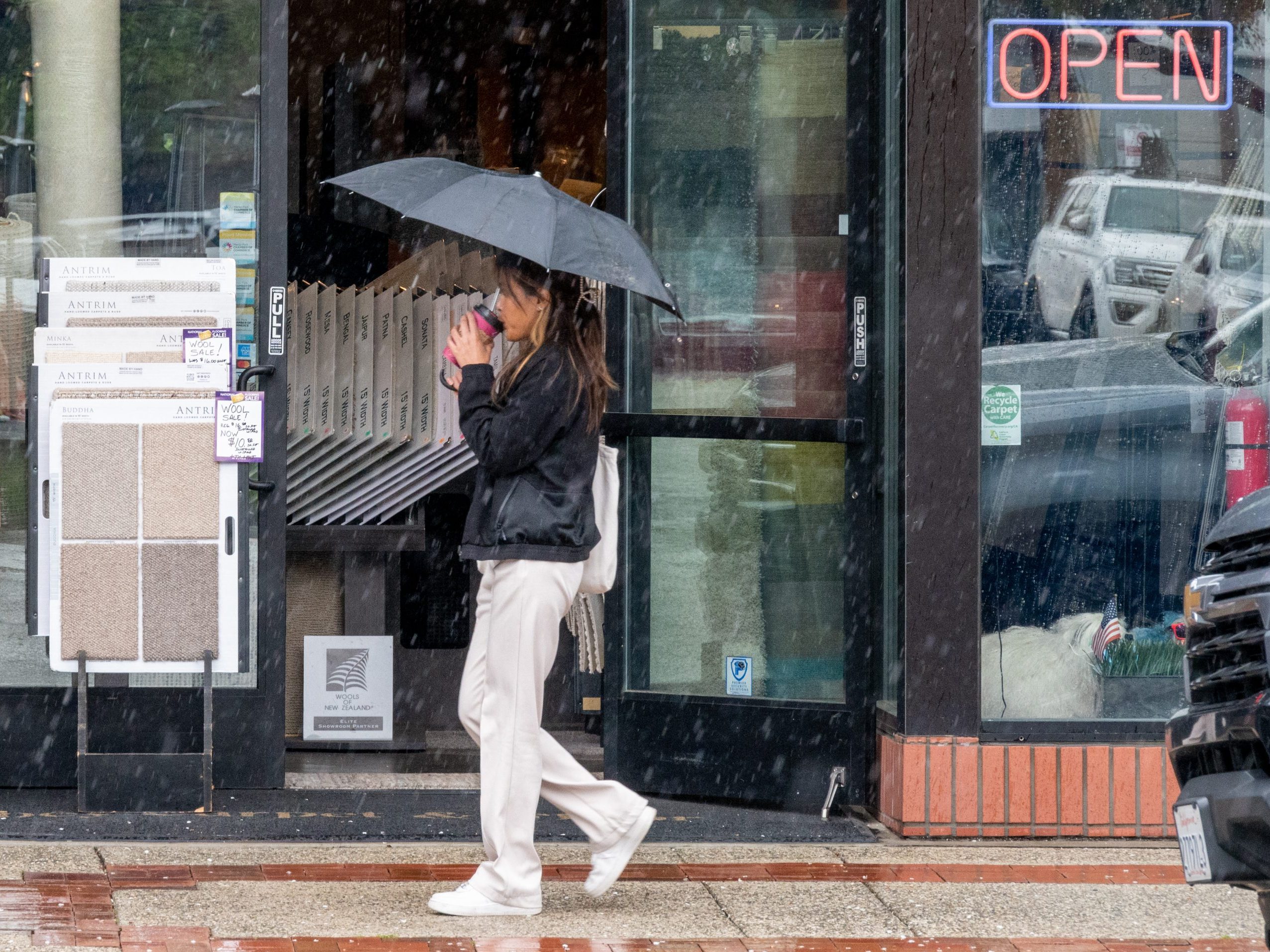 Do blue skies Wednesday morning mean the rain has stopped? - InMenlo
