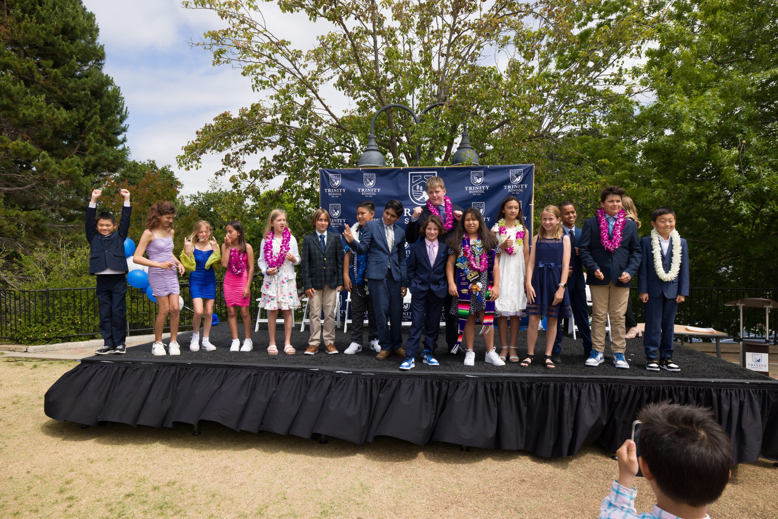 Spotted: Fifth graders graduating from Trinity School - InMenlo