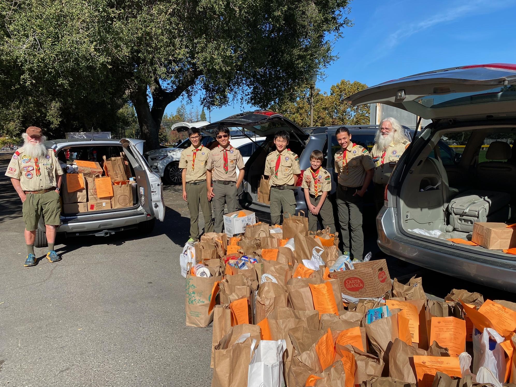 Spotted: Scout Troop 206 with food donations for Ecumenical Hunger ...