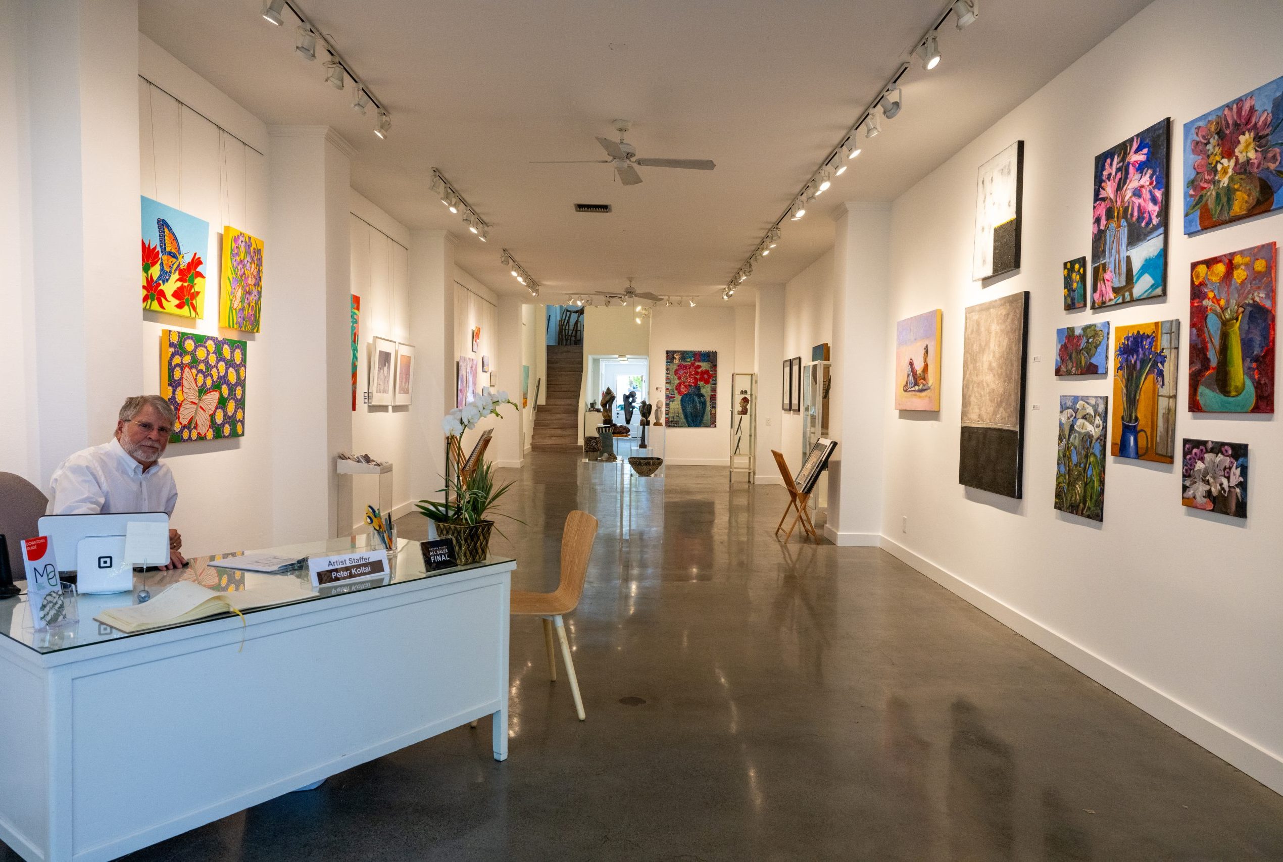 Peter Koltai talks about Gallery House, newly opened in downtown Menlo ...