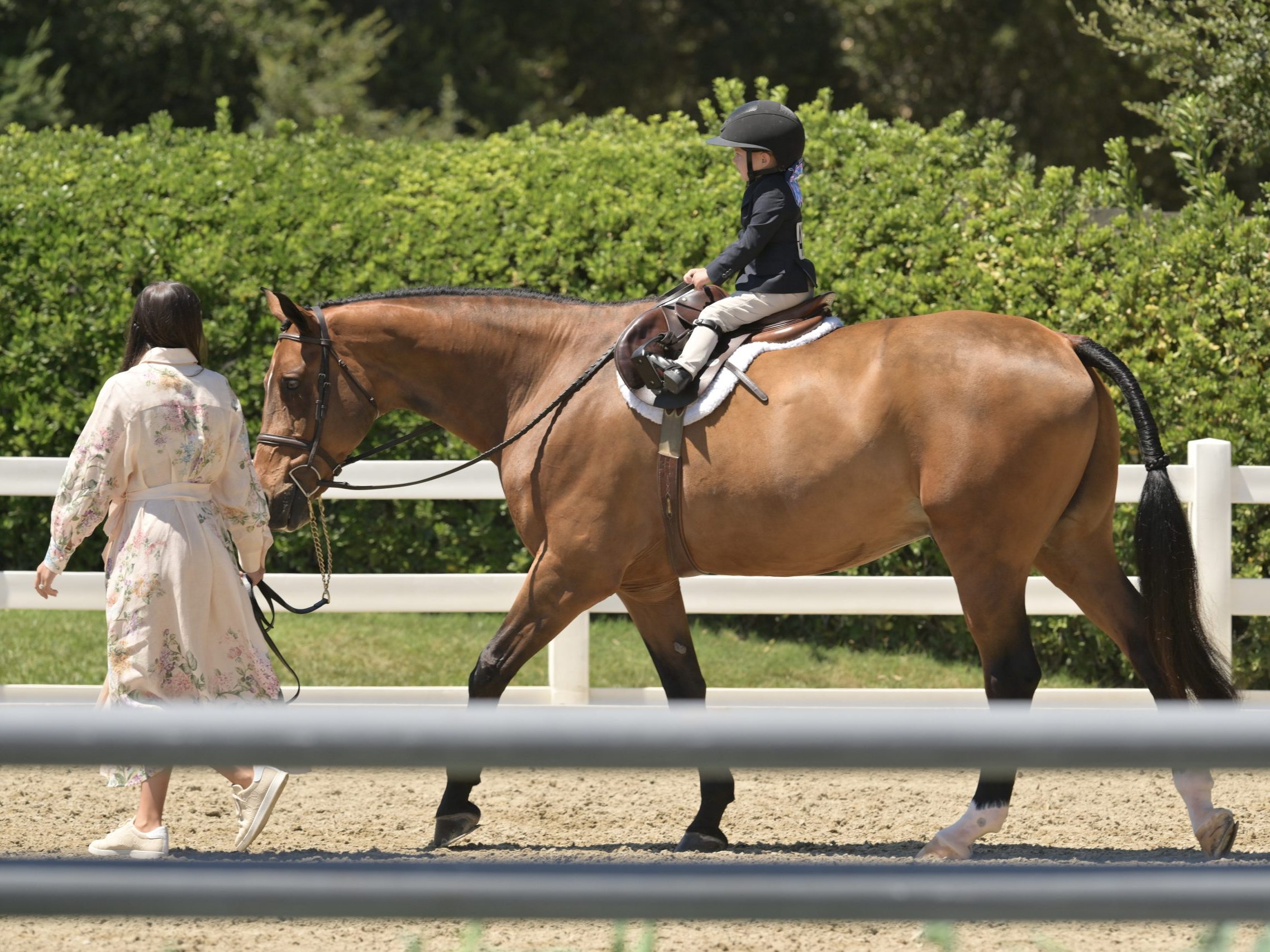 Spotted: Littlest riders in leadline class at Menlo Charity Horse Show ...