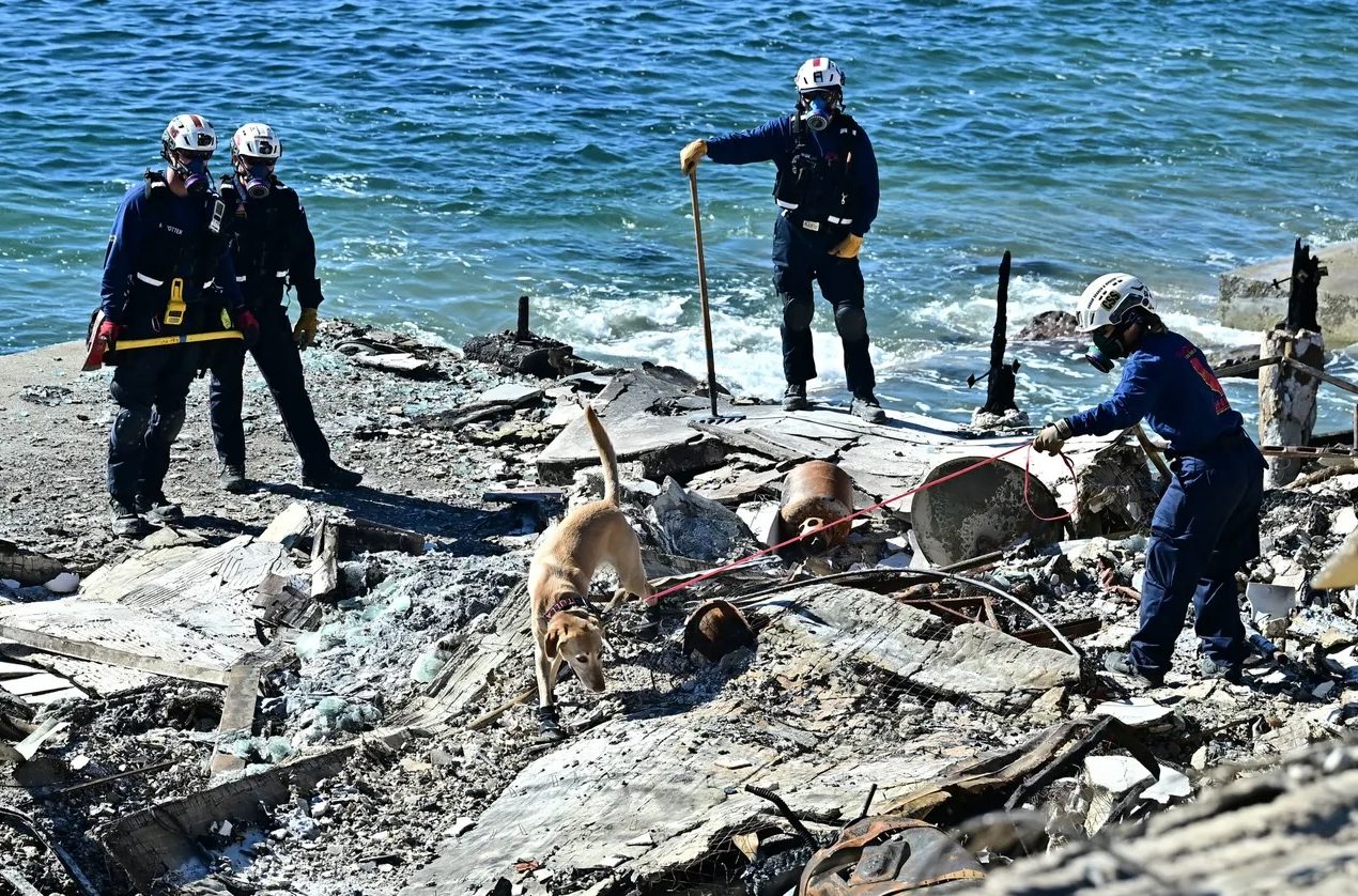 Local fire personnel involved in massive search and recovery effort ...