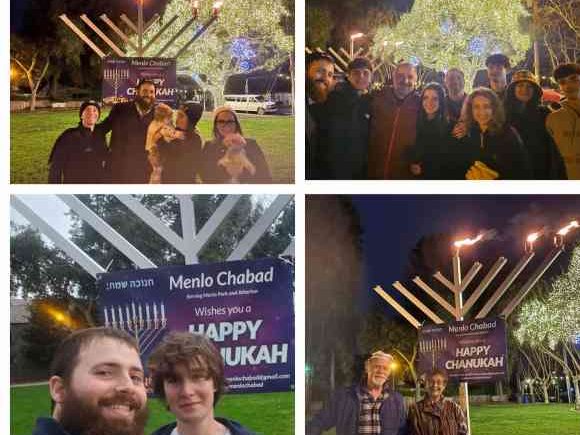 Menlo Chabad annual public Menorah lighting set for December 14 - InMenlo